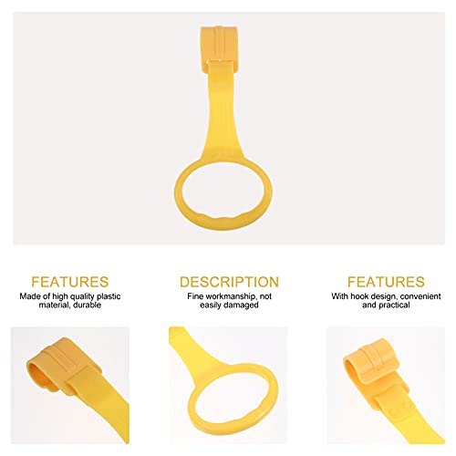 Kisangel Baby Crib Pull Ring Baby Toddler Walking Assistant Pull Up Ring Safety Activity Gym Toys for Baby Toddler Infant Parents Random Color 4pcs