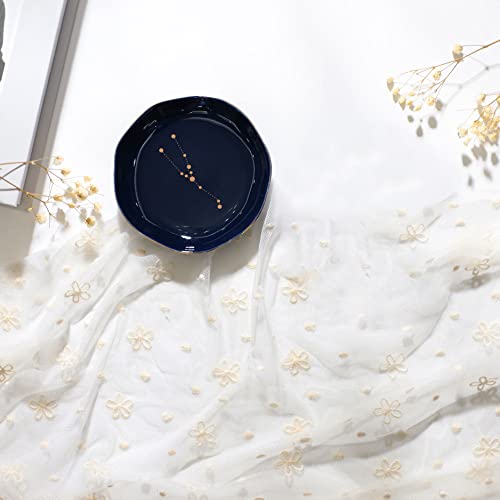 EYONGLION Taurus Zodiac Gifts Ring Dish, Taurus Accessories Zodiac Jewelry Tray For Women, Constellation Lover