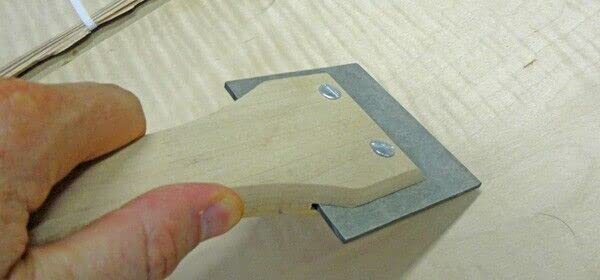Oak Weathered Gray Composite Wood Veneer Sheet 5" x 13" on Paper Backer 1/40"