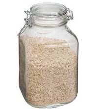 Bormioli Rocco Case of 6 Fido Glass Canning Jar Italian - 2 Liter