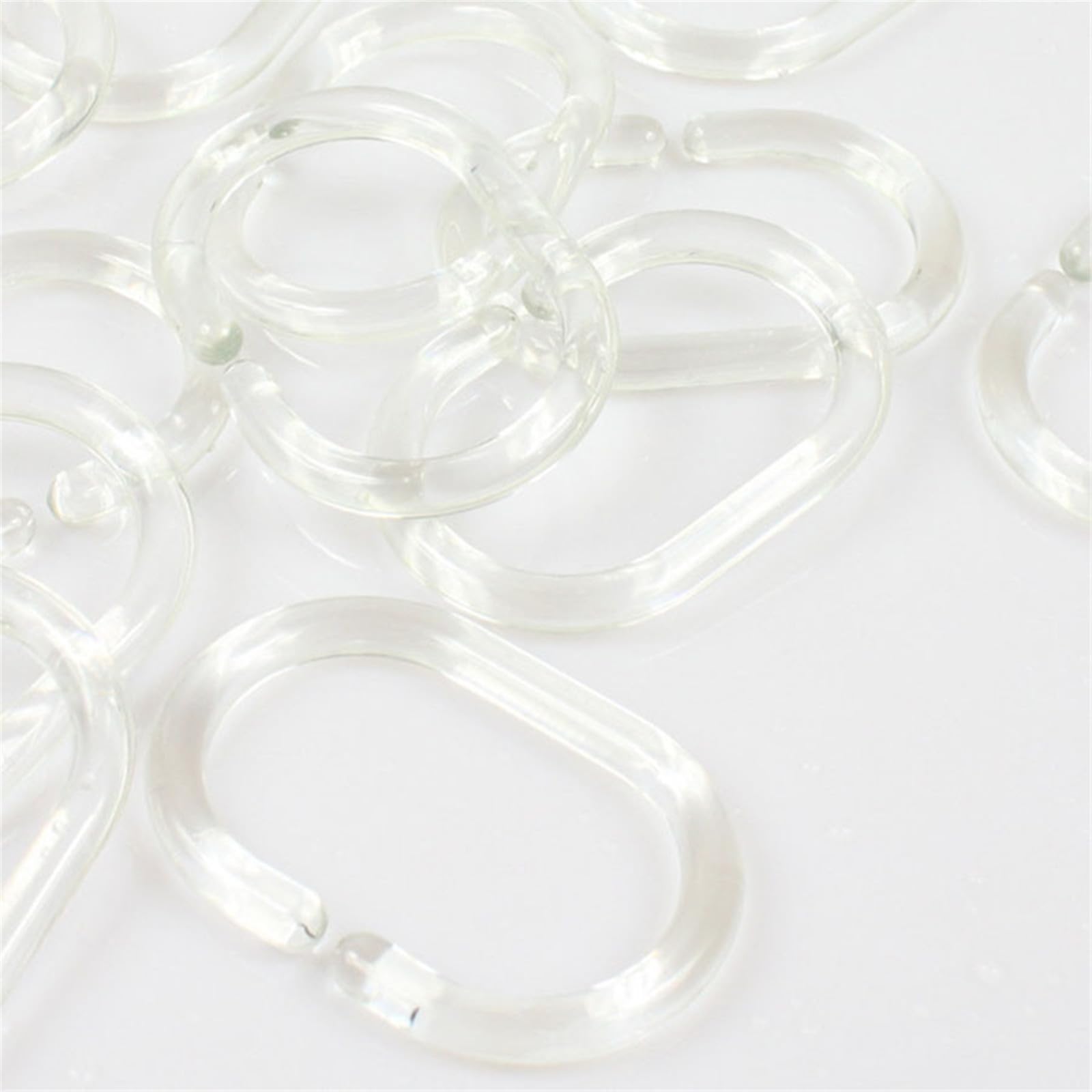 72 Pack Shower Curtain Rings Shower Curtain Hooks,Rubber Rings Set Curtain Shower Clear Silicone of Housekeeping & Organizers Sticky Hanger (Clear)