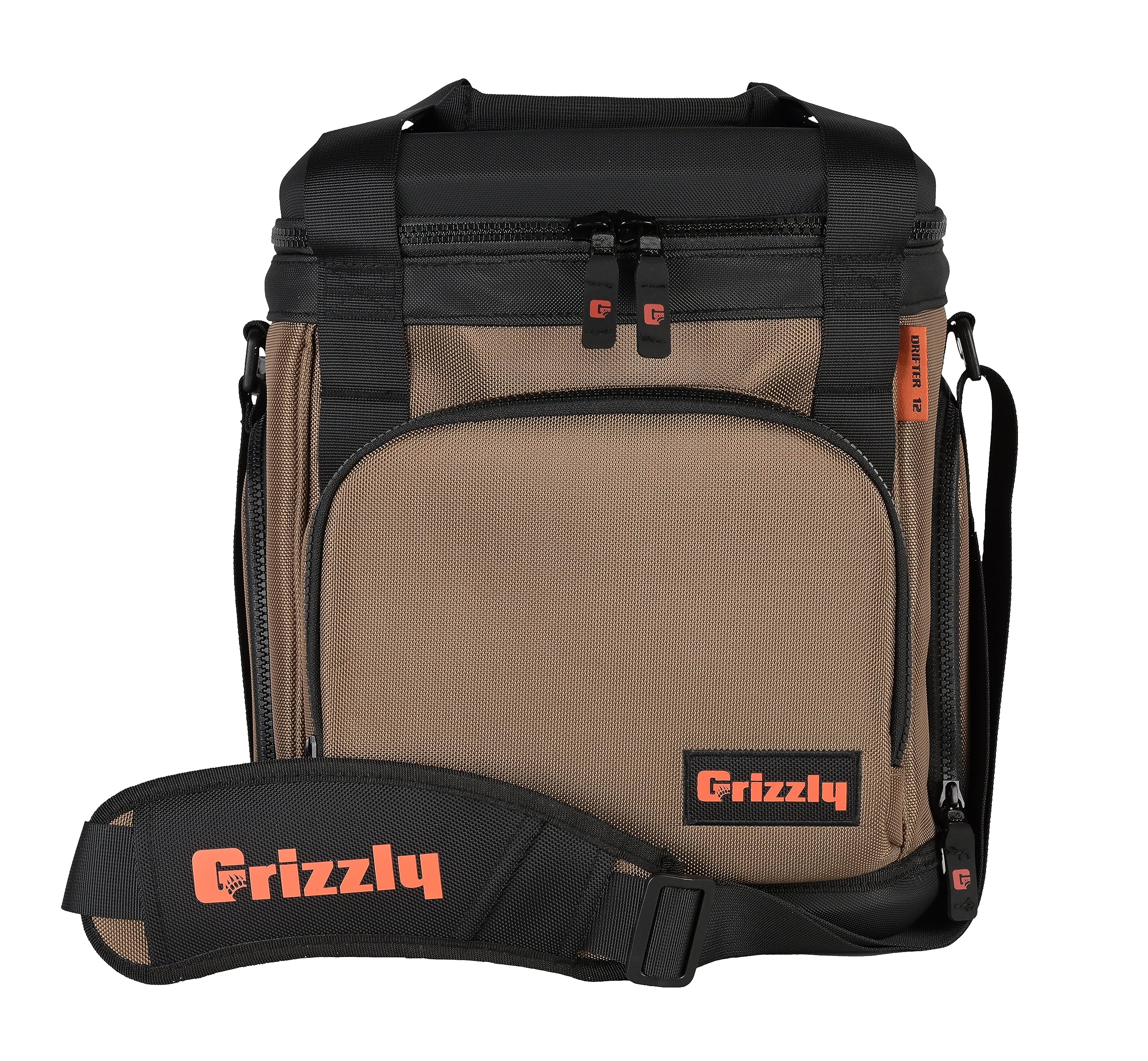 Grizzly 12 Quart Drifter Cooler, Tan, Polyester
