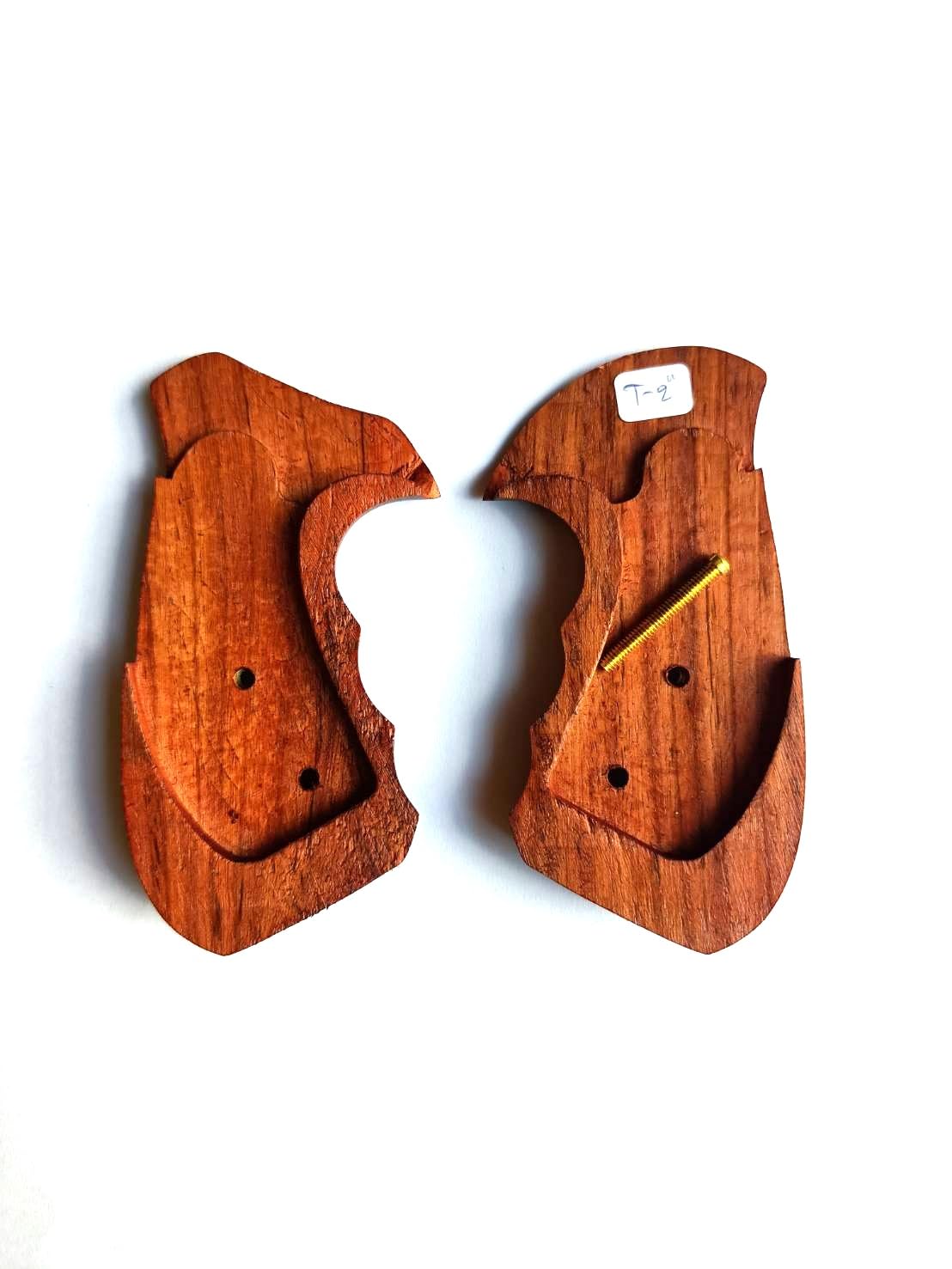 BMPL Hardwood New Taurus Model 85 856 M 85 M85 M856 .38 Special 2" 2 inch Grips Hard Wood Smooth Finger Groove Handmade Handcraft