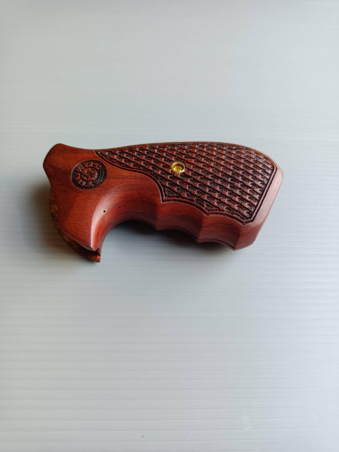 BMPL Hardwood New Taurus Model 85 856 M 85 M85 M856 .38 Special 2" 2 inch Grips Hard Wood Smooth Finger Groove Handmade Handcraft