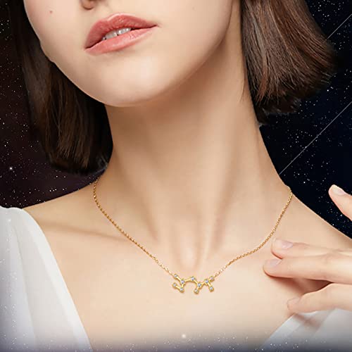Taurus Zodiac Necklace - Gold Taurus Gift for Birthday or Christmas