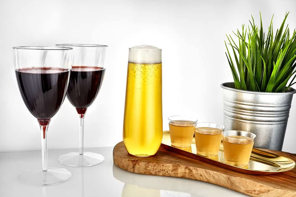 Hanna K. Signature 100 Shot Glasses 2oz Clear Premium Hard Plastic Disposable Cups, Ideal for Jello Shots, Wine Tasting, Condiments, Sauce, Dipping, Samples (12217)