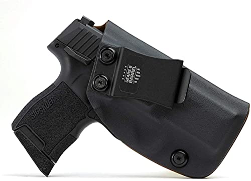 Gears and Barrels Kydex Leather Holster for Taurus GX4 - IWB Concealed Carry with Adjustable Retention and Leather Lining - Right Hand