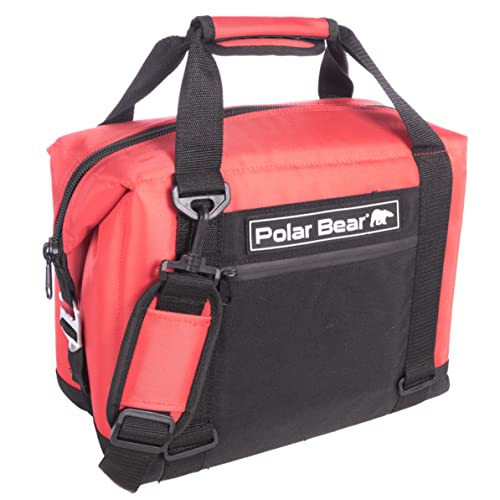 Polar Bear Coolers 12 Pack Original Soft Cooler Red