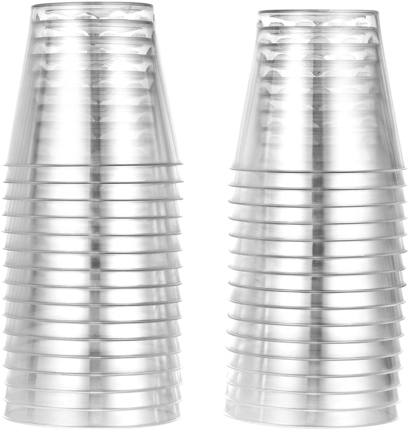 Hanna K. Signature 100 Shot Glasses 2oz Clear Premium Hard Plastic Disposable Cups, Ideal for Jello Shots, Wine Tasting, Condiments, Sauce, Dipping, Samples (12217)