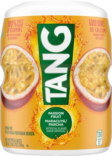 Tang Vitamins Passion Fruit Sweetened Powdered Drink Mix 1 Count 18 oz Canister