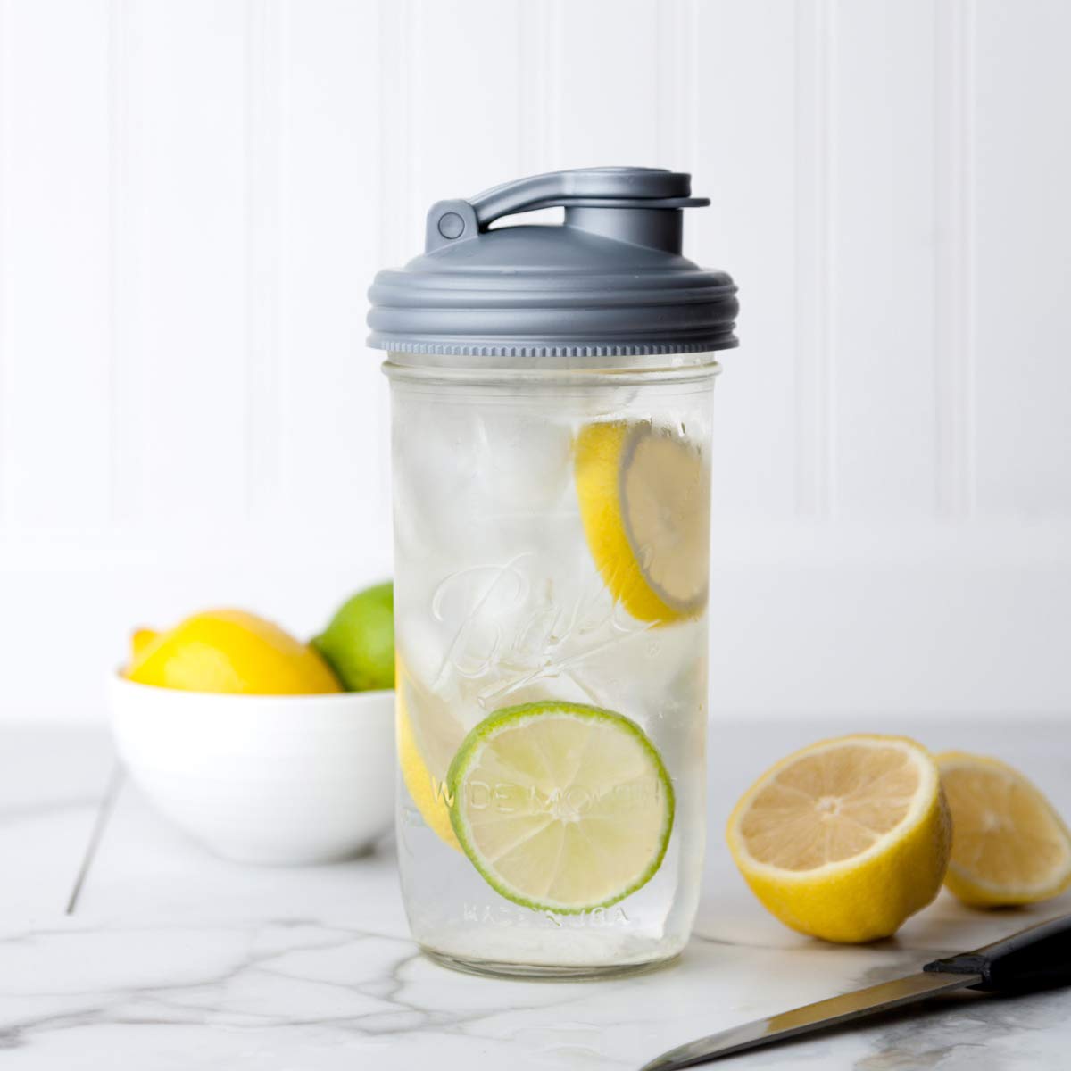reCAP Mason Jar Lids 6 Piece Starter Set | Made in the USA | Leak-proof | No-break material