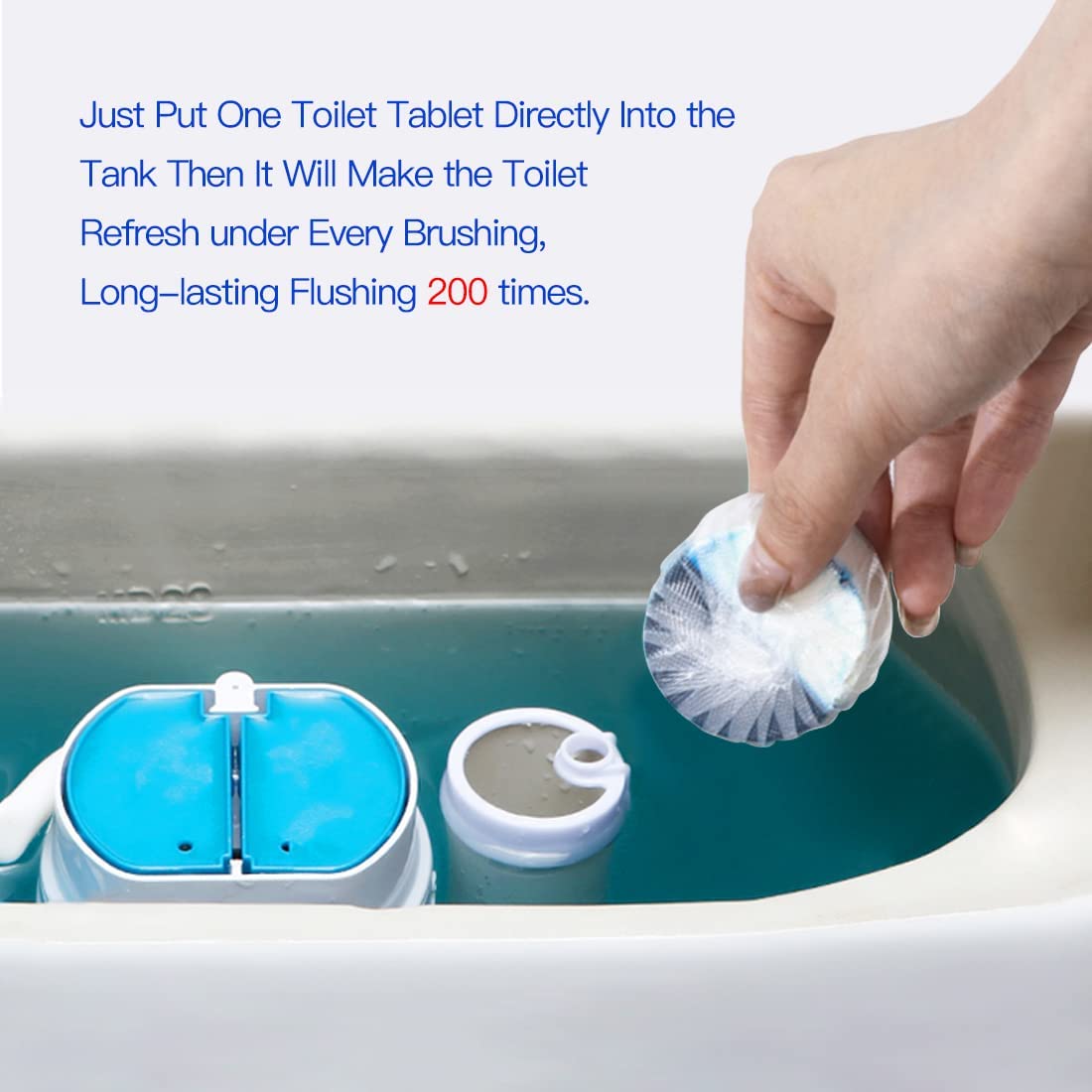 KIISIISO Toilet Bowl Cleaners 40 PACK,Long-Lasting Toilet Bowl Cleaner Tablets with Sustained-Release Technology Against Tough Stains,Automatic Toilet Cleaner for Deodorizing & Descaling