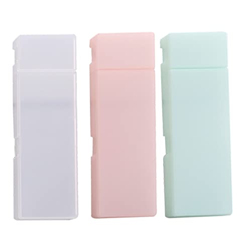 Tofficu 3pcs Pencil Box Pencil Case Pen Pencil Stationery Storage Box Pencil Case Students Stationery Holder Box for Pens Pencils Markers