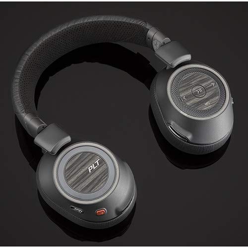 Plantronics Voyager 8200 UC Bluetooth Headset with USB Type-A Adapter (Black) (208769-01) Essential Bundle (Renewed)