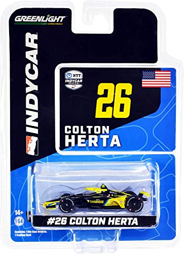 Greenlight 11534 2022 NTT IndyCar Series - #26 Colton Herta / Andretti Autosport, Gainbridge 1:64 Scale Indy 500