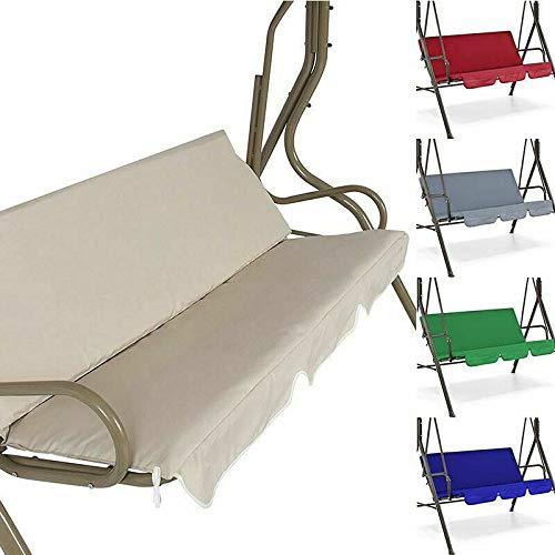 Swing Cover Chair Waterproof Cushion Patio Garden Yard Seat Replacement Seat Protect Cover (Grey)