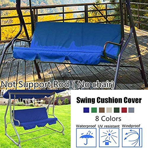 Swing Cover Chair Waterproof Cushion Patio Garden Yard Seat Replacement Seat Protect Cover (Grey)