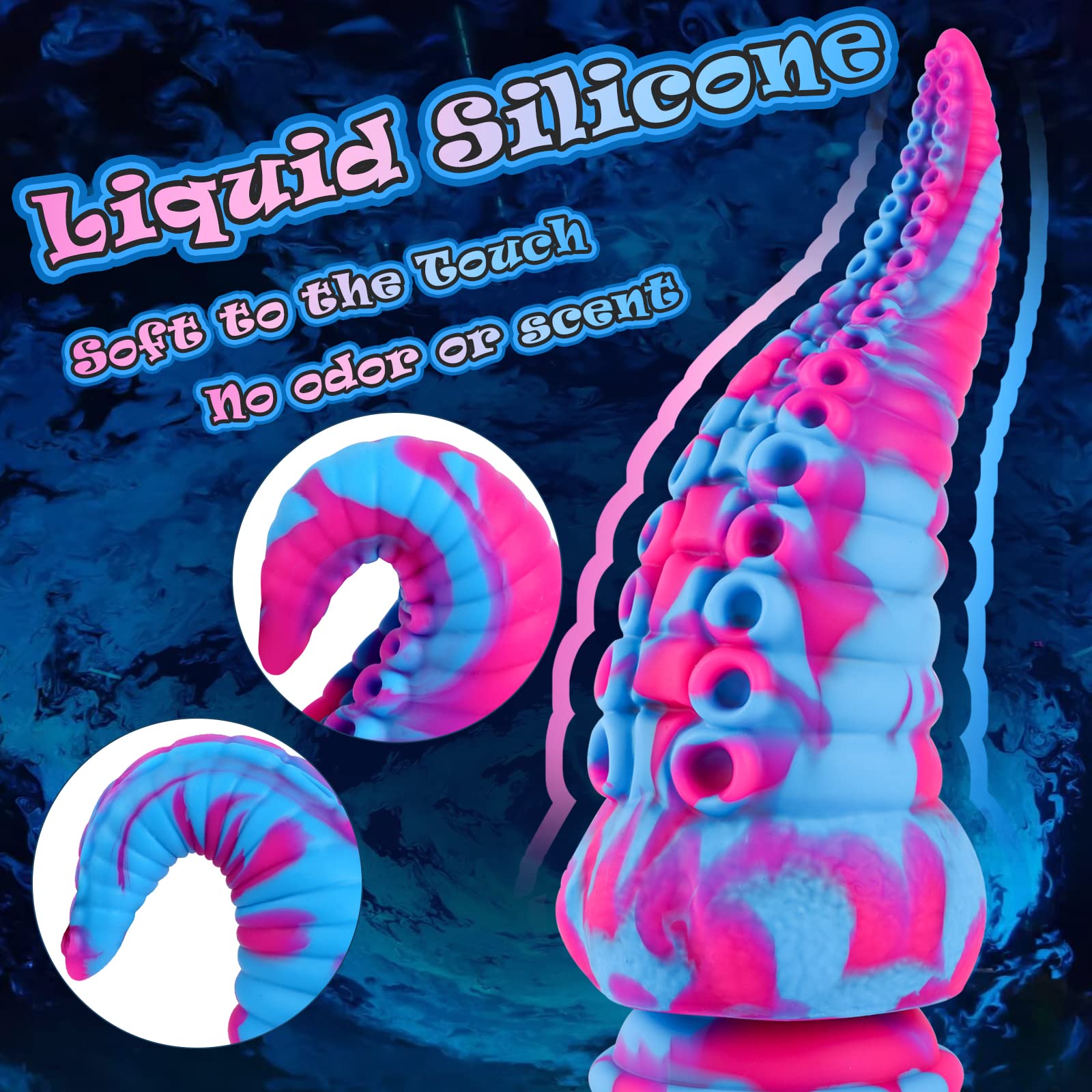 Monster Dildo Tentacle Adult Toy: Big Thick Dildos with Suction Cup for Women, Huge Fantasy Dildo with Octopus-Shape, 8.7β Silicone Giant Dildo