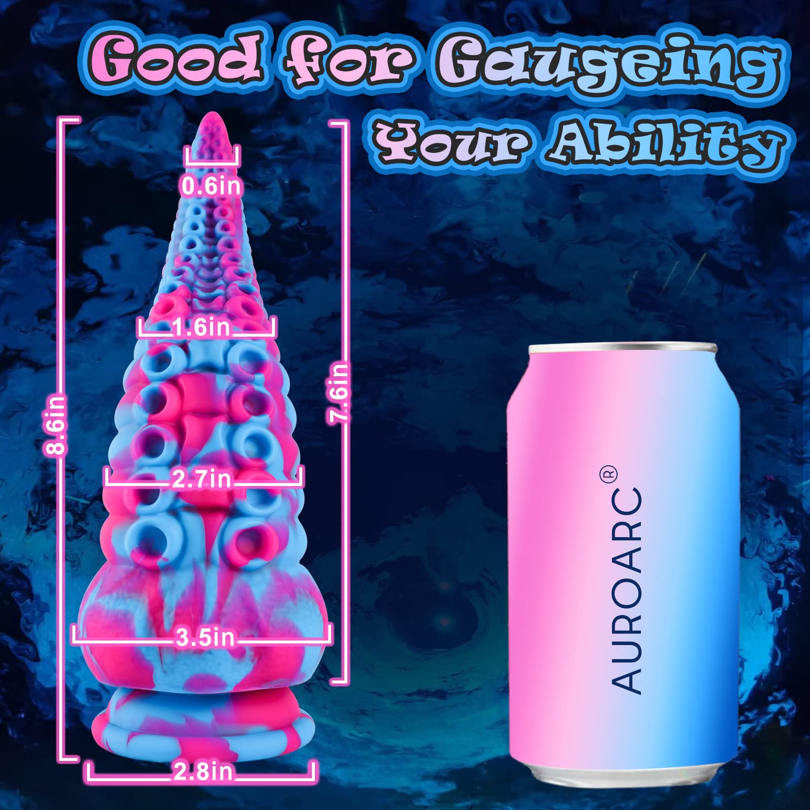 Monster Dildo Tentacle Adult Toy: Big Thick Dildos with Suction Cup for Women, Huge Fantasy Dildo with Octopus-Shape, 8.7β Silicone Giant Dildo