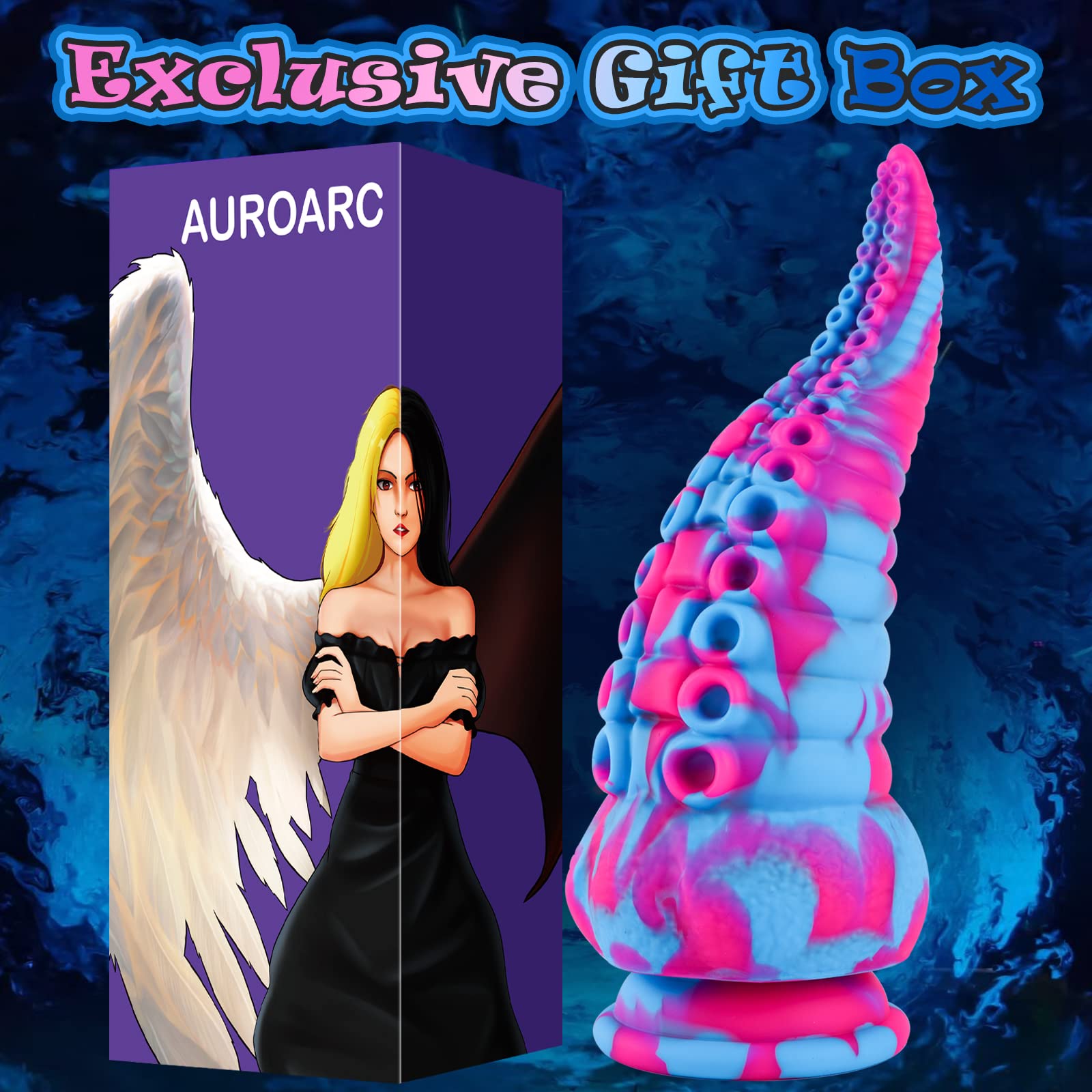 Monster Dildo Tentacle Adult Toy: Big Thick Dildos with Suction Cup for Women, Huge Fantasy Dildo with Octopus-Shape, 8.7β Silicone Giant Dildo