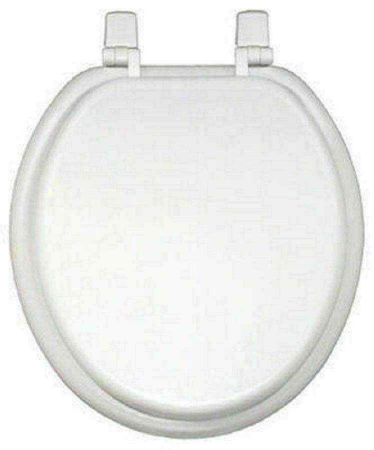 UYSB 17" White Round Wood Toilet Seat Toilet seats Bathroom accessories Toilet seat Toilet seat cover Home improvement Toilet seat risers Sitz bath for toilet seat Toilet seats Raised toilet sea