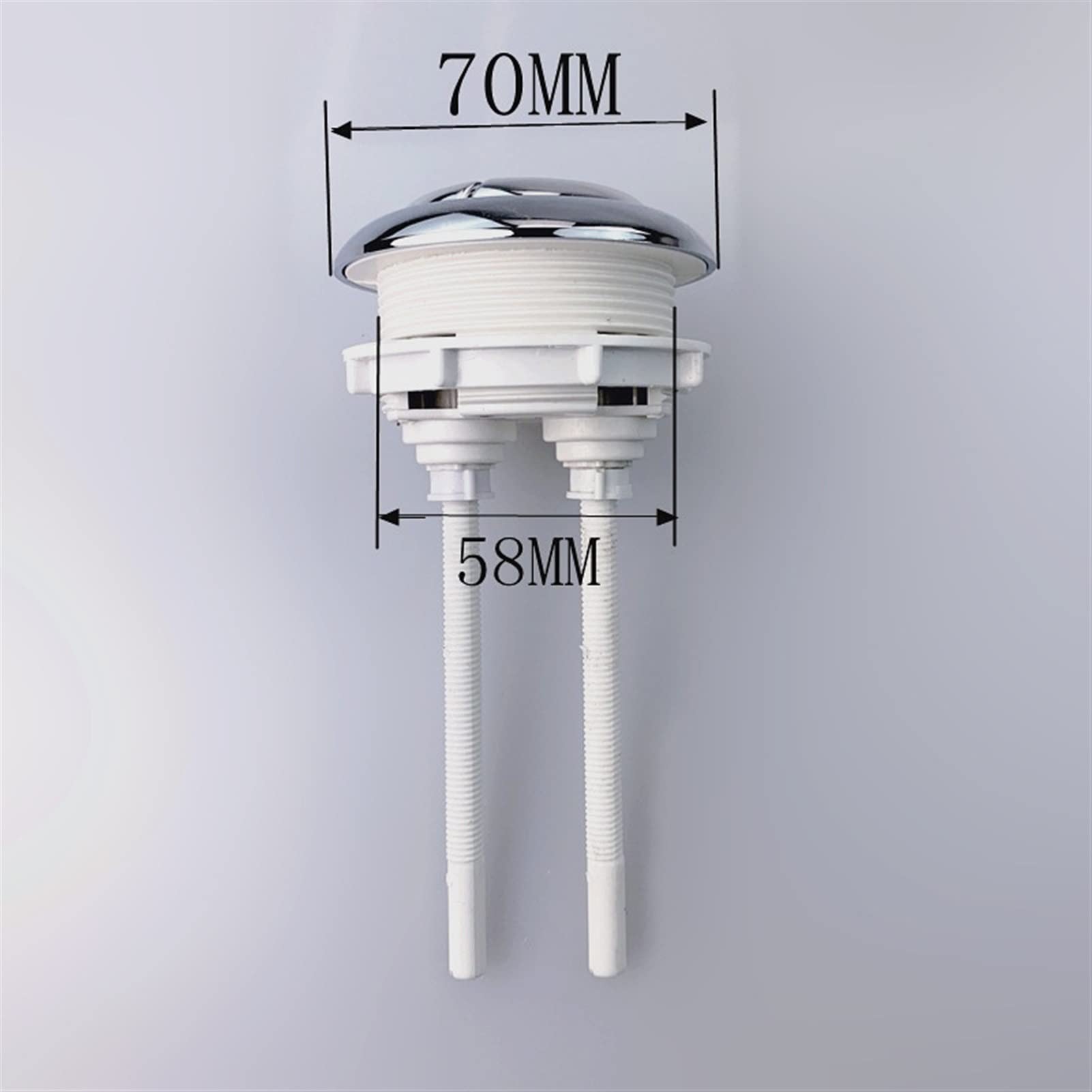 EEASSA Toilet Flush Valves Bathroom Toilet Press Flush Switch Button Closestool Round Big Dual Push Button Toilet Press Flush Switch Button,JO21013 Toilet Tank Button