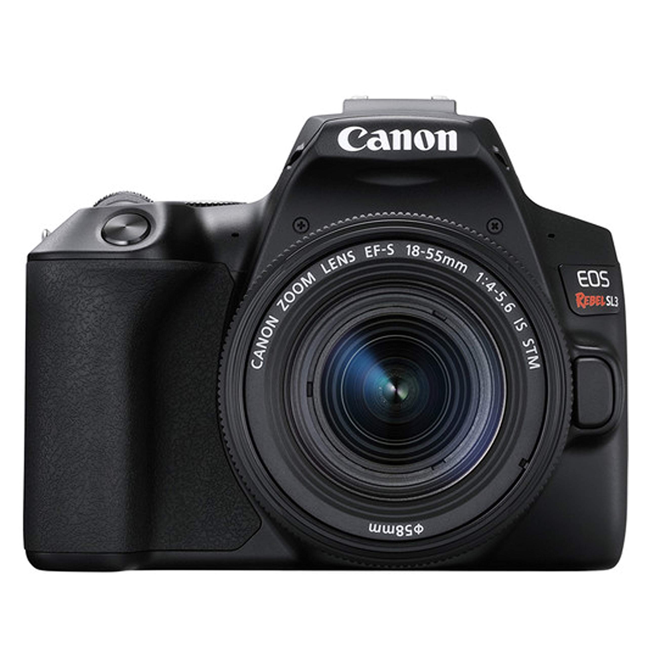 Canon EOS Rebel SL3 DSLR Camera w/EF-S 18-55mm F/4-5.6 is STM Zoom Lens + 75-300mm F/4-5.6 III Lens + 128GB Memory + Case + Tripod + Filters (38pc Bundle) (Renewed)