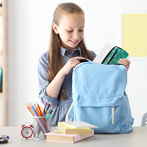 Blossoming Almond Tree Pencil Case Pen Box Teens Stationery Holder Purse Make up Pouch Toiletry Bag