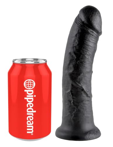 Pipedream King Cock Dildo, Black, 8 Inch