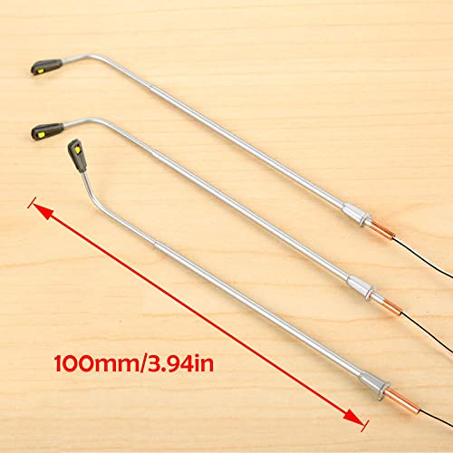 20Pcs Model Railway Train Model Street Lights LED Dual Lampposts HO OO Scale LEDs Dual Heads Gauge Model Street Light Layout