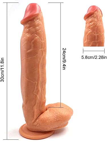 7.1 inches Hidden Packing Silicone Suction Cup Realistic Classic Dick Wand with Strong Suction Cups for Men and Women or Men's and Women's Games-N75