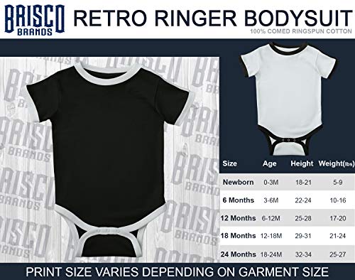 Brisco Brands Retro Chillin With My Peeps Candy Ringer Baby Romper Boys Girl