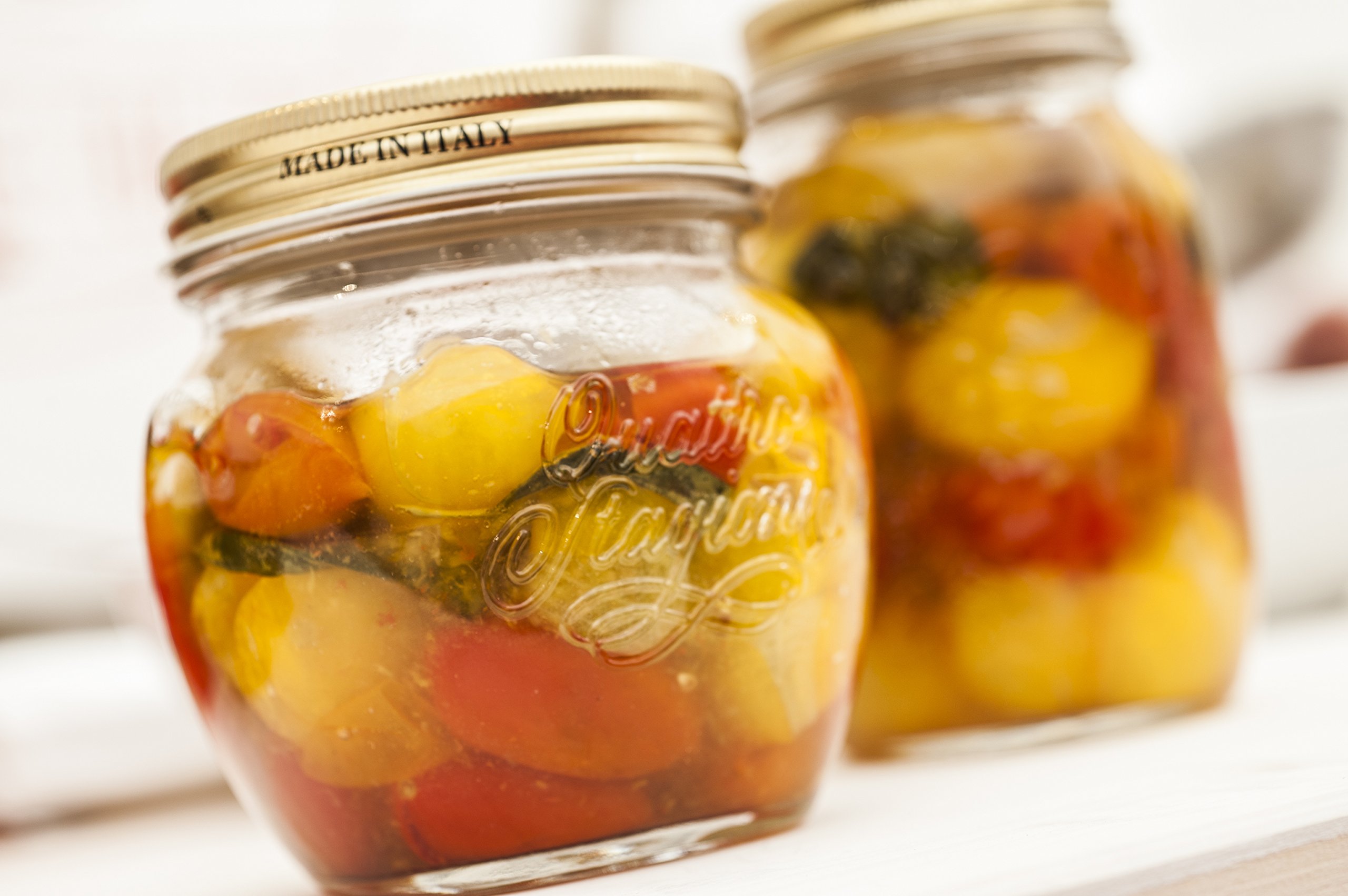 Bormioli Rocco Quattro Stagioni Anphora 17 Ounce Canning Jar, Set of 12