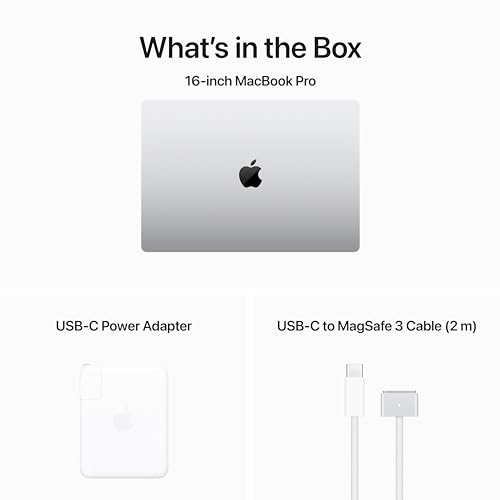 Apple 2023 MacBook Pro Laptop M3 Max chip with 16‑core CPU, 40‑core GPU: Built for Apple Intelligence, 16.2-inch Liquid Retina XDR Display, 48GB Unified Memory, 1TB SSD Storage; Silver
