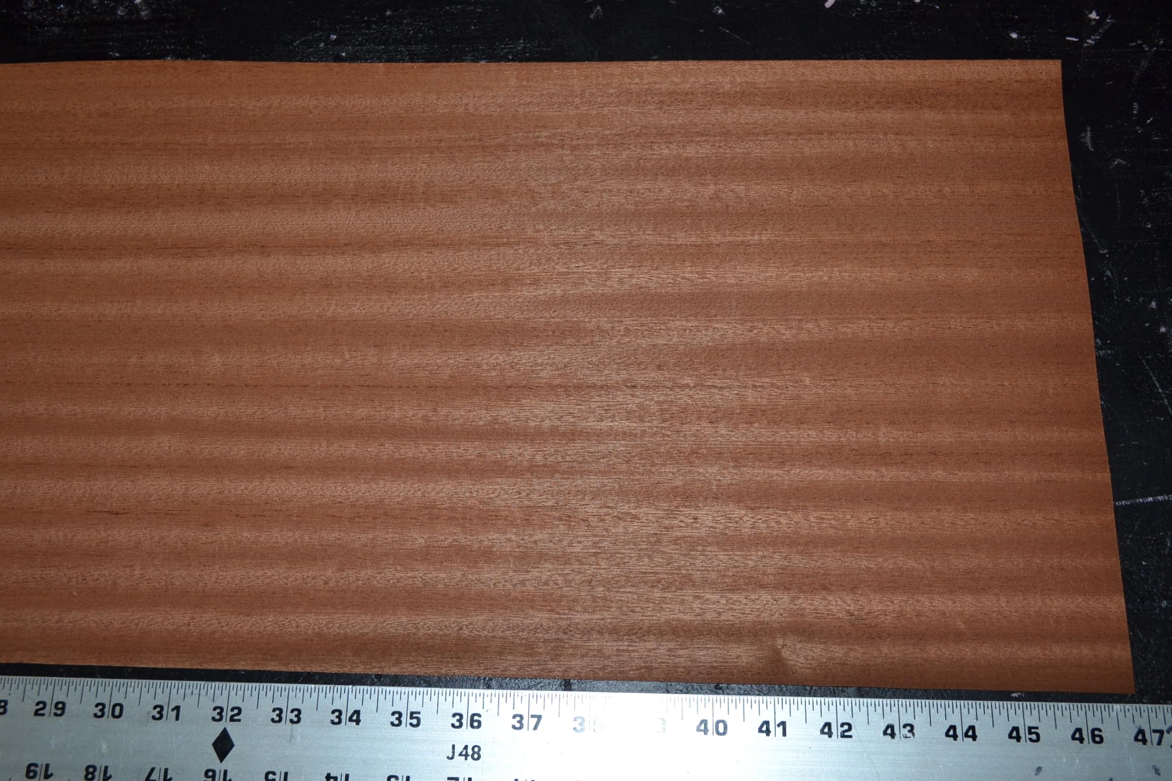 Sapele Raw Wood Veneer Sheet 11.5 x 46 inches 1/42nd