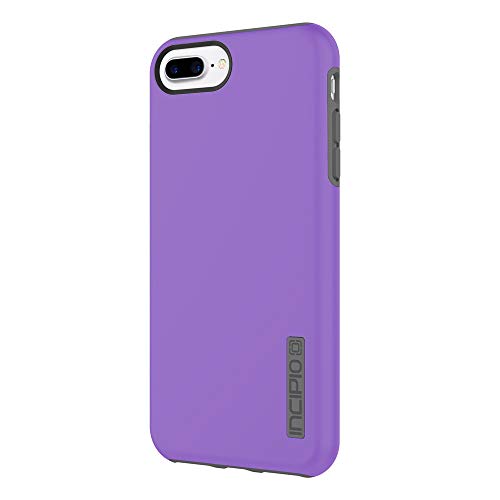 iPhone 8 Plus Case, iPhone 7 Plus Case, Incipio Premium DualPro Shockproof Hard Shell Hybrid Rugged Dual Layer Protective Outer Shell Shock and Impact Absorption Cover (5.5 Inch) - Purple/Charcoal