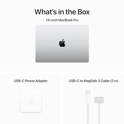 Apple 2023 MacBook Pro Laptop M3 Pro chip with 12‑core CPU, 18‑core GPU: Built for Apple Intelligence, 14.2-inch Liquid Retina XDR Display, 18GB Unified Memory, 1TB SSD Storage; Silver