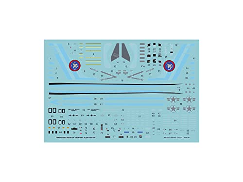 Revell 85-5871 Top Gun Maverick's F/A-18E Super Hornet Fighter Jet Kit 1:48 Scale 161-Piece Skill Level 5 Plastic Model Airplane Building Kit , Gray