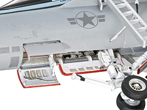 Revell 85-5871 Top Gun Maverick's F/A-18E Super Hornet Fighter Jet Kit 1:48 Scale 161-Piece Skill Level 5 Plastic Model Airplane Building Kit , Gray