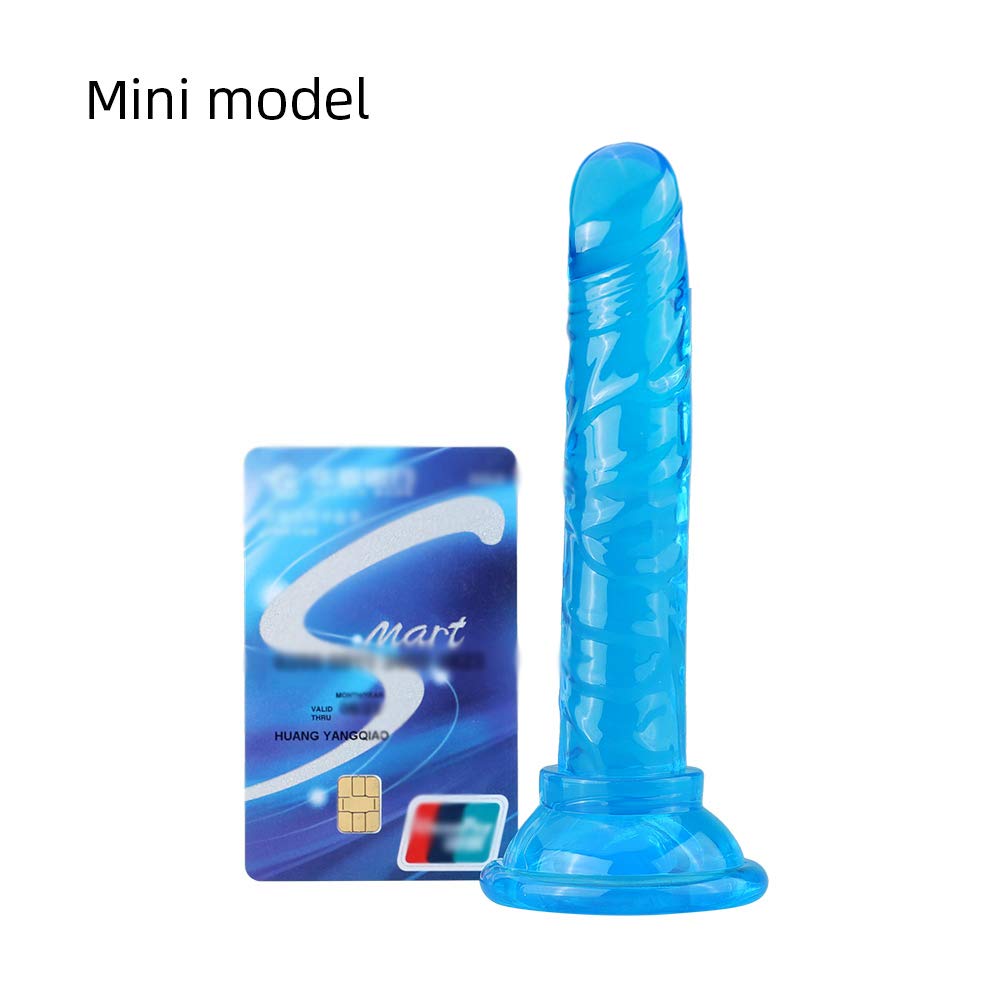 6.05 inches Hidden Packing Silicone Suction Cup Realistic Classic Dick Wand with Strong Suction Cups for Men and Women or Men's and Women's Games-A40