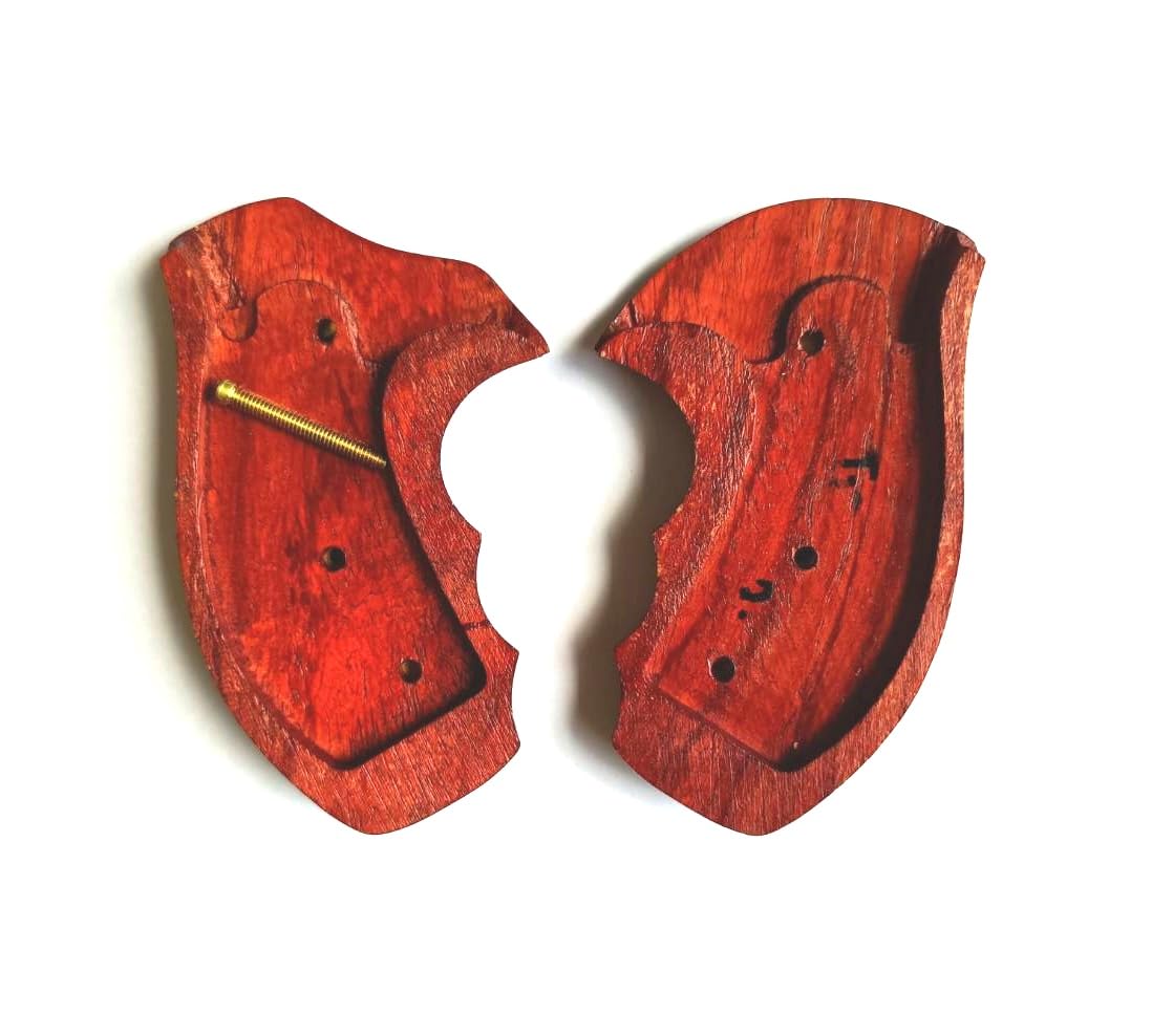 BMPL Hardwood New Taurus Model 85 856 M 85 M85 M856 .38 Special 2" 2 inch Grips Hard Wood Smooth Finger Groove Handmade Handcraft