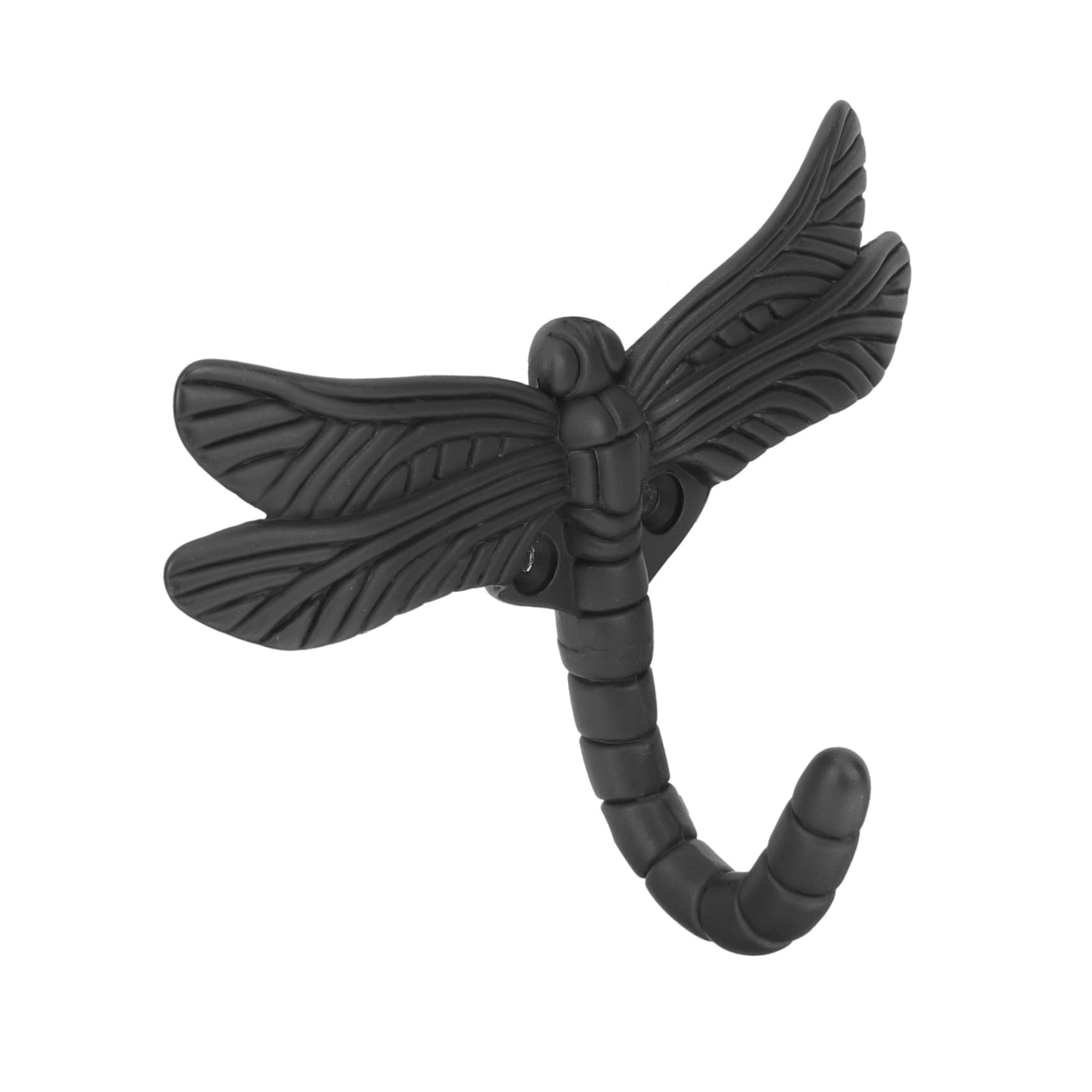 Cabilock Retro Dragonfly Shape Hook Coat Hat Key Hanger Iron Cast Craft Home Decorative Wall Hook