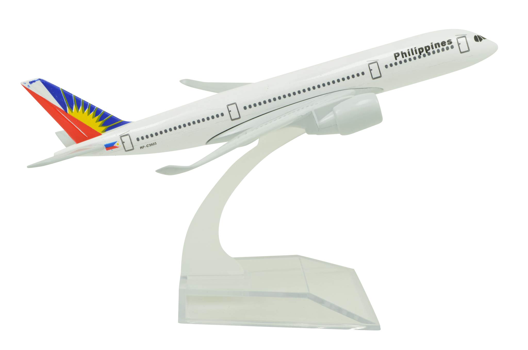 TANG DYNASTY(TM) 1:400 16cm Airbus A350 Philippine Airlines Metal Airplane Model Plane Toy Plane Model