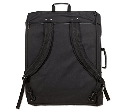 Prat Start S2000 Convertible Backpack Portfolio, Weather-Resistant Canvas, Pockets for Storage and Tube Holder, 24 X 27 X 2.5 inches, Black (S2000-27-N)