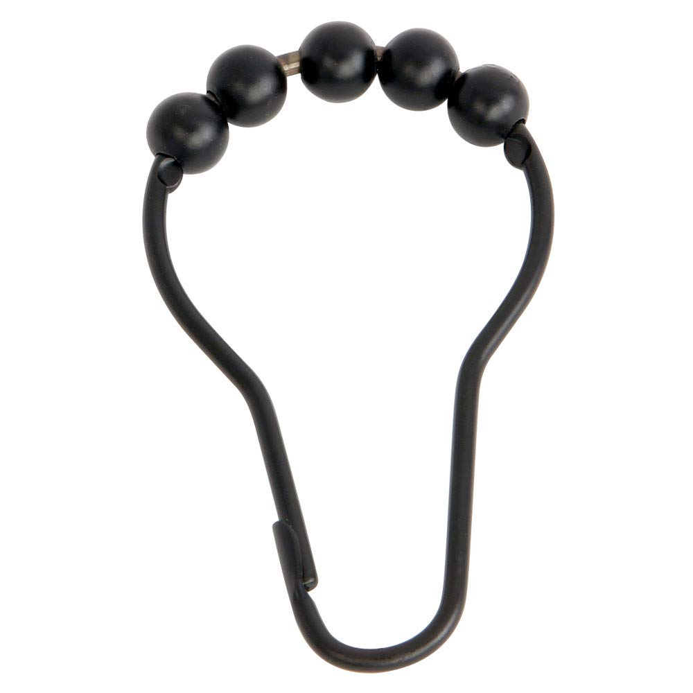Kingston Brass SRCR125 Roller Ball Shower Curtain Rings, Oil Rubbed Bronze, 2.81 x 1.56 x 0.31 (12Pcs/Set)