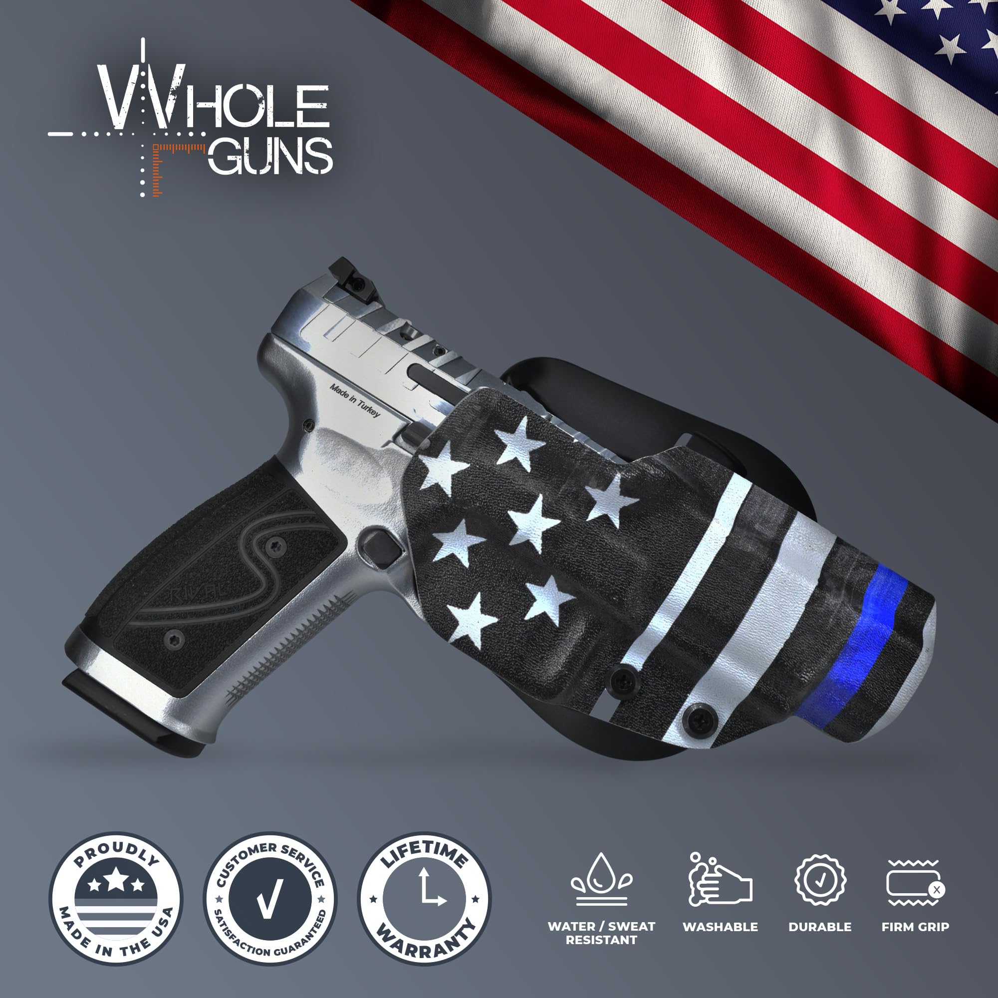 OWB Paddle Holster - Outside The Waistband fits Taurus 856 2'' (Carbon Fiber, Right)