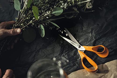 Fiskars 1000815 General Purpose Scissors, Total Length: 21 cm, Quality Steel/Synthetic Material, Classic, one, Orange