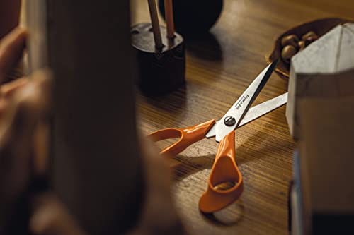 Fiskars 1000815 General Purpose Scissors, Total Length: 21 cm, Quality Steel/Synthetic Material, Classic, one, Orange