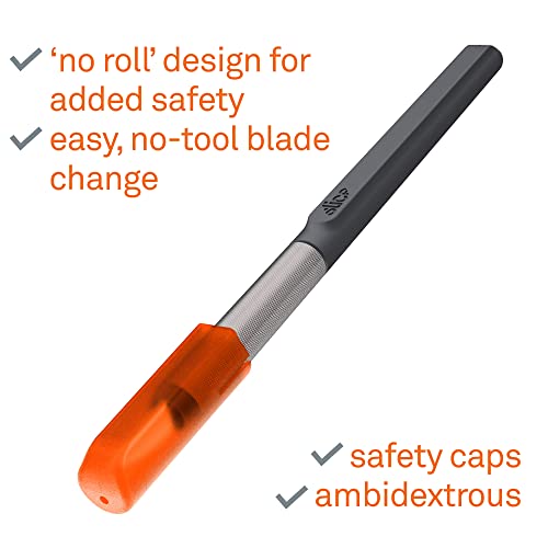 Slice 10548 Craft Knife, Finger-Friendly Edge, Safer Choice, Never Rusts, Lasts 11x Longer Than Steel, Precision Cutting (1 Pack)