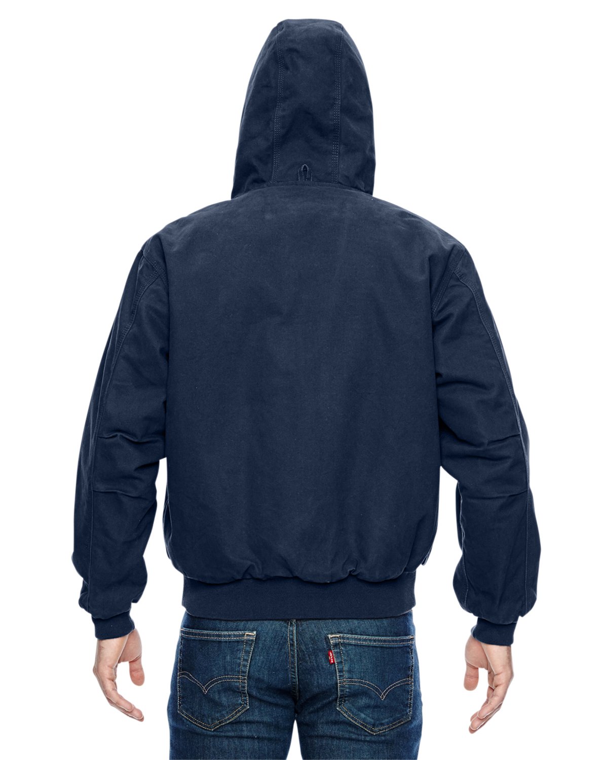Dri-Duck Men's 5020 Cheyenne Hooded Work Jacket, Navy, XX-Large